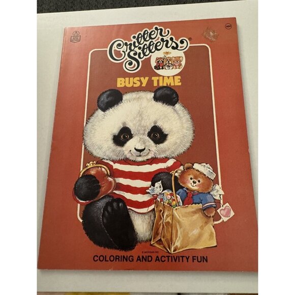 Other | 1984 Critter Sitters Busy Time Coloring Book Bb4 | Poshmark